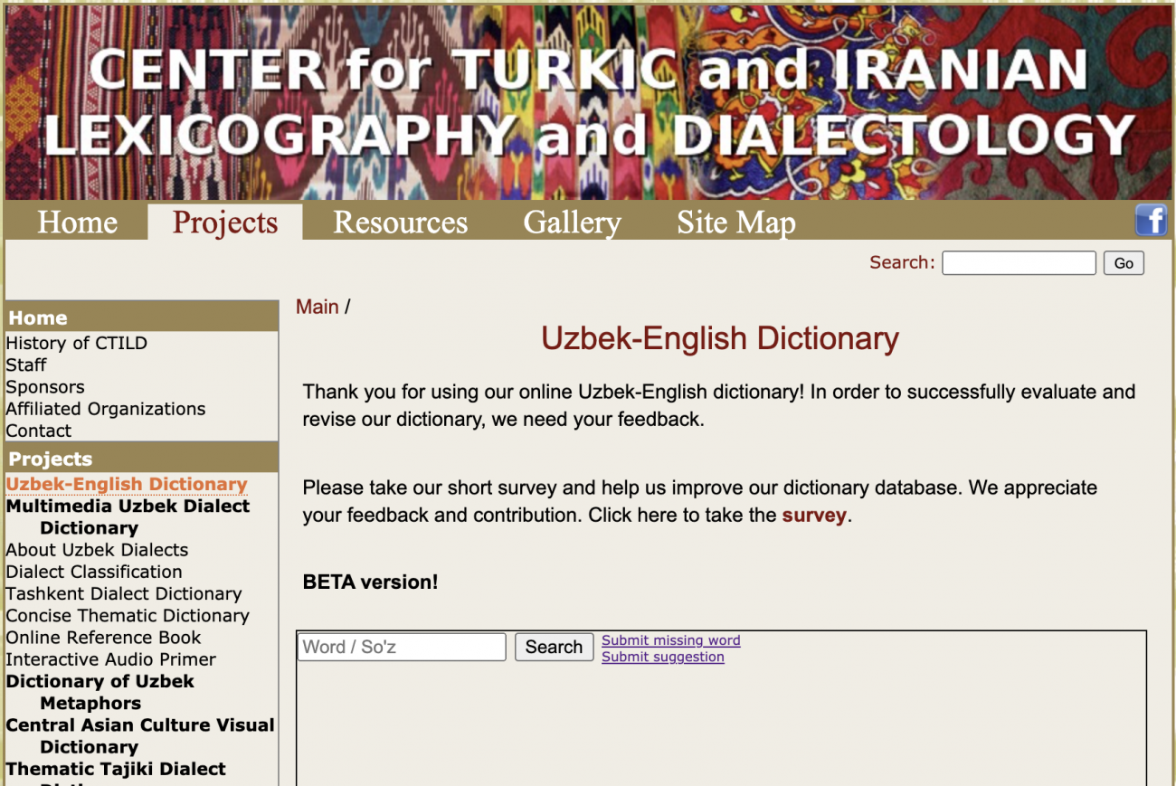 Uzbek Language Resources | The Center for East European and Russian ...