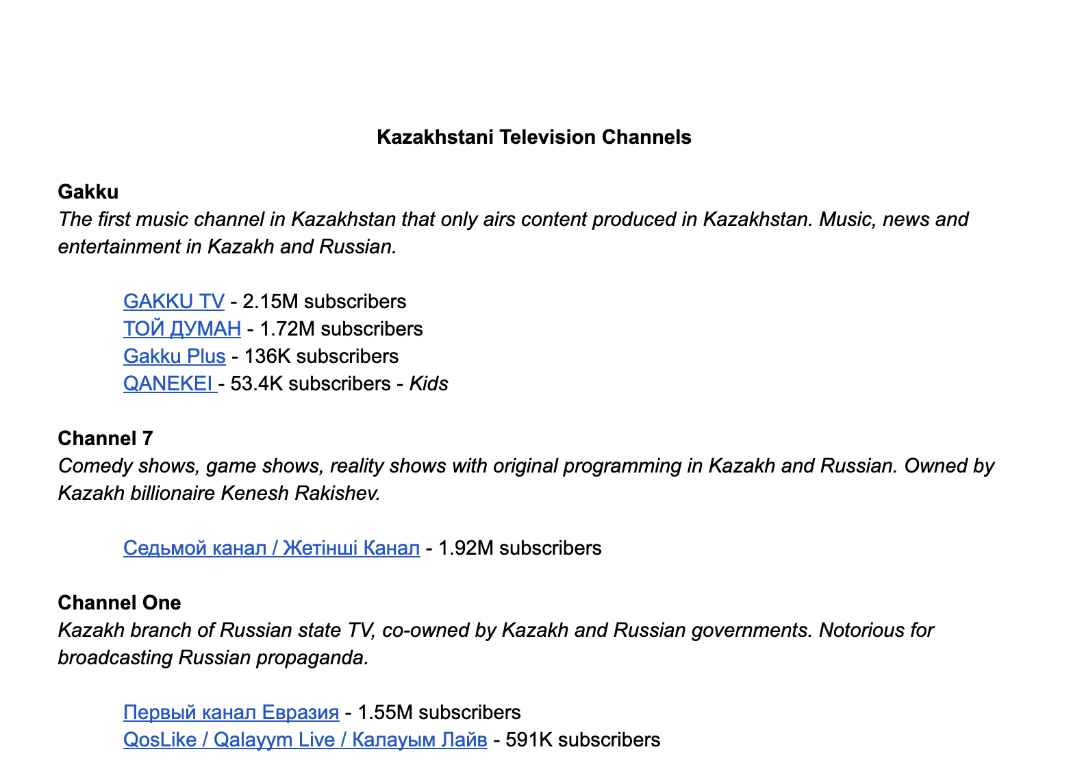 Kazakh Language Resources | The Center for East European and Russian ...