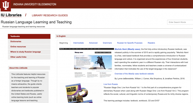 Russian Language Resources | The Center for East European and Russian ...