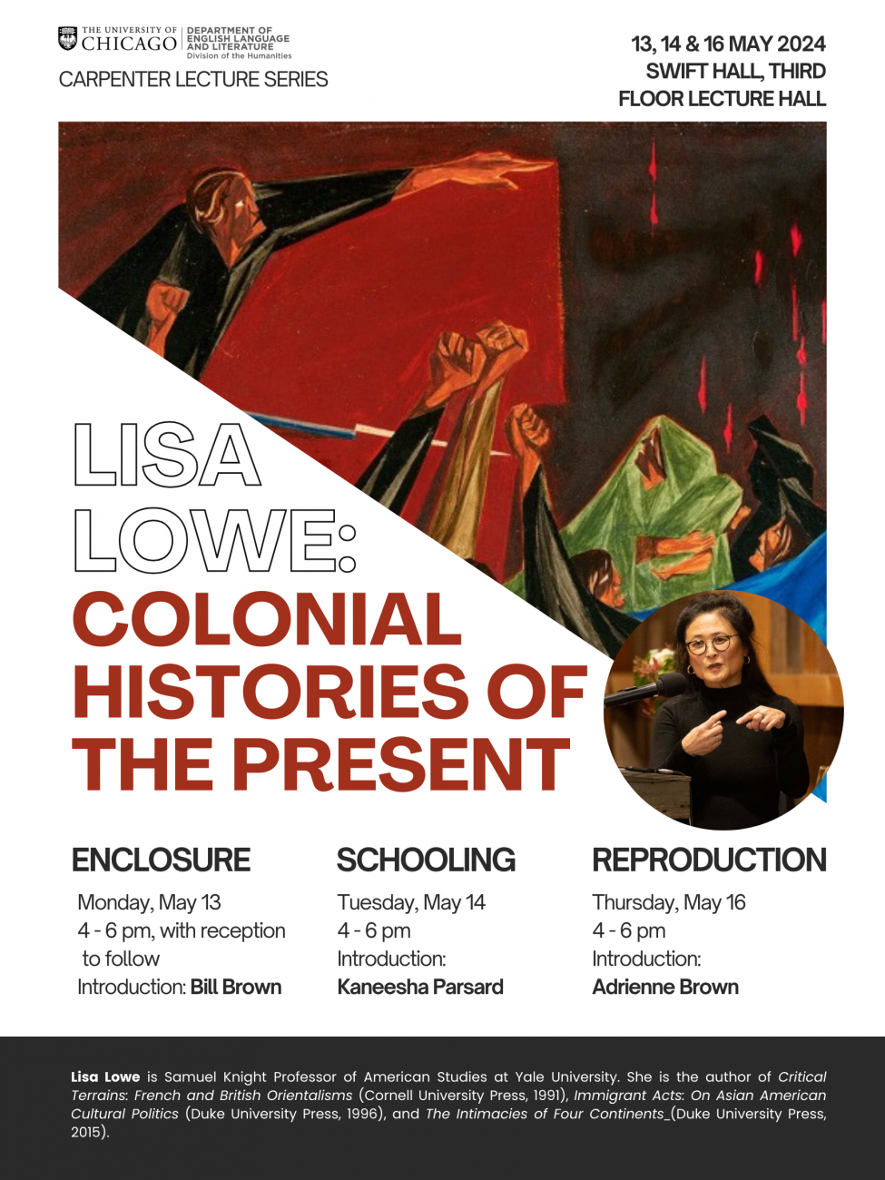 2024 Carpenter Lecture: Lisa Lowe | Department of English Language and ...