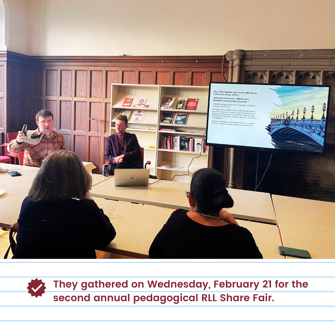 Second Annual RLL Share Fair is a Success! | Romance Languages & Literatures
